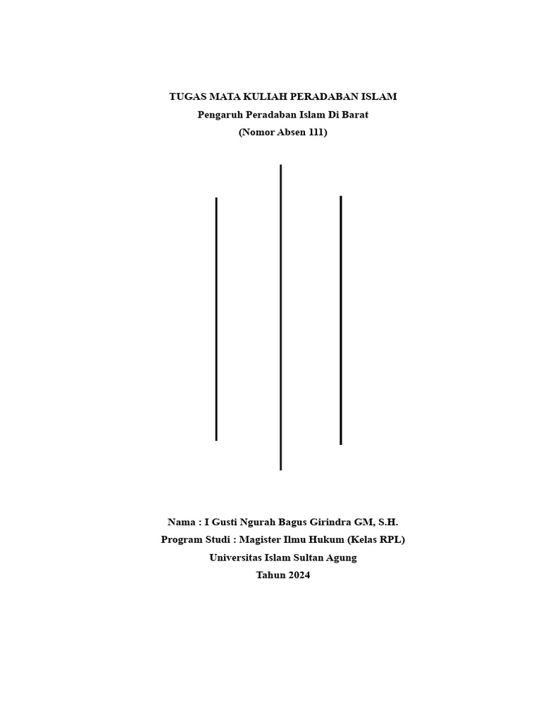Tugas Peradaban Islam Atas Nama Mahasiswa I Gusti Ngurah Bagus Girindra GM | PDF | Agama ...