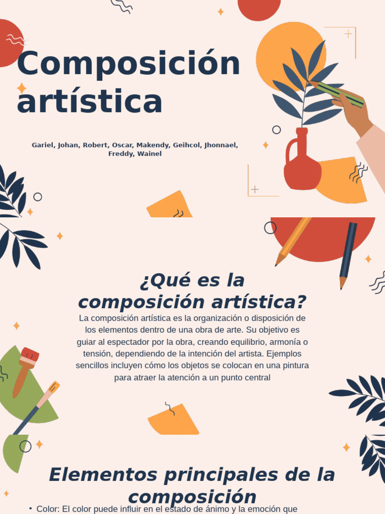 Artistica (Composicion Artistica) - Exposicion #1 - Grupo #4 | PDF ...