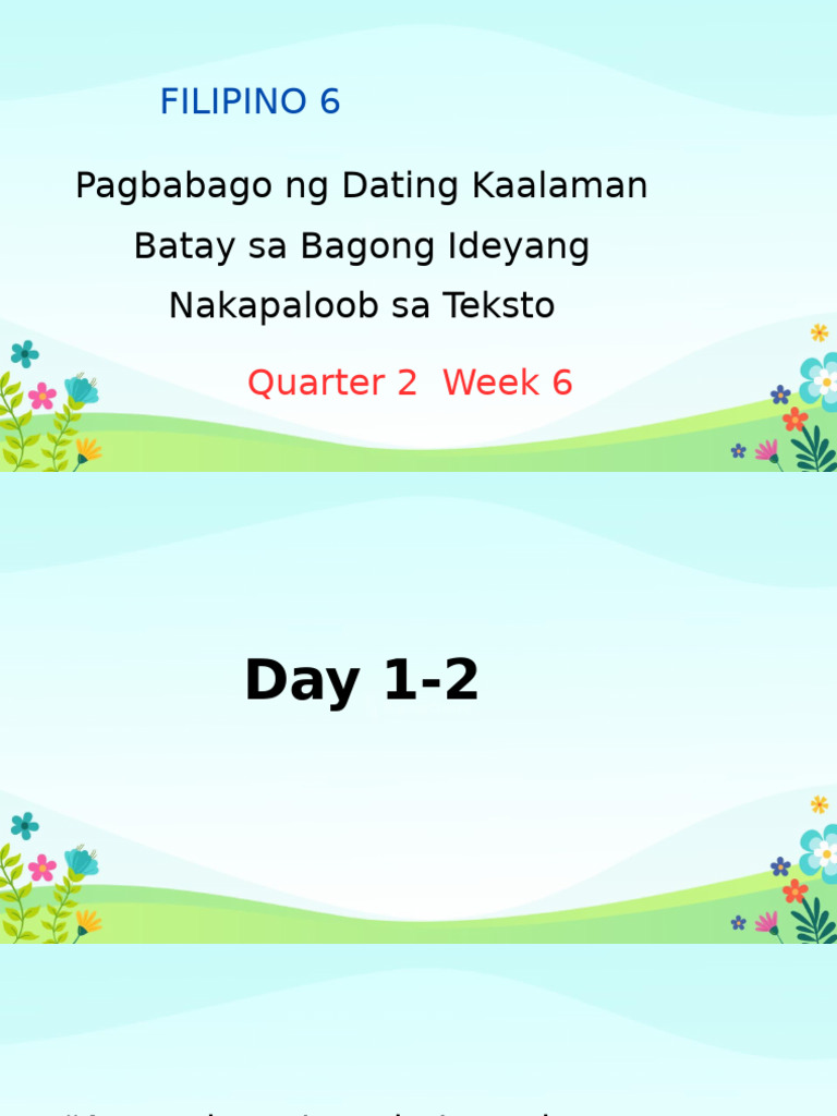 q2 PPT Week 6 Fil 6 | PDF