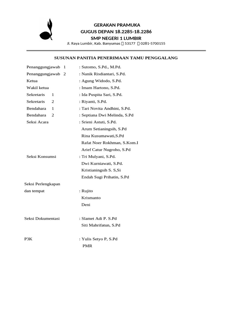 Susunan Panitia PTP | PDF | Gaya Hidup