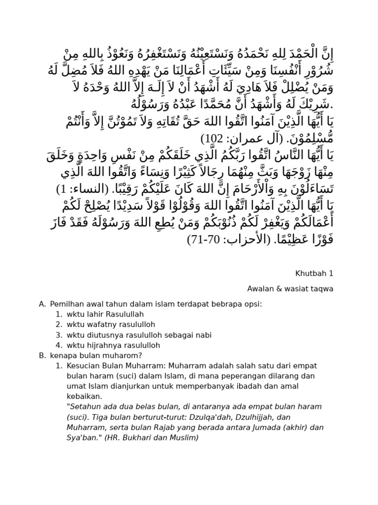 Khutbah 5 | PDF