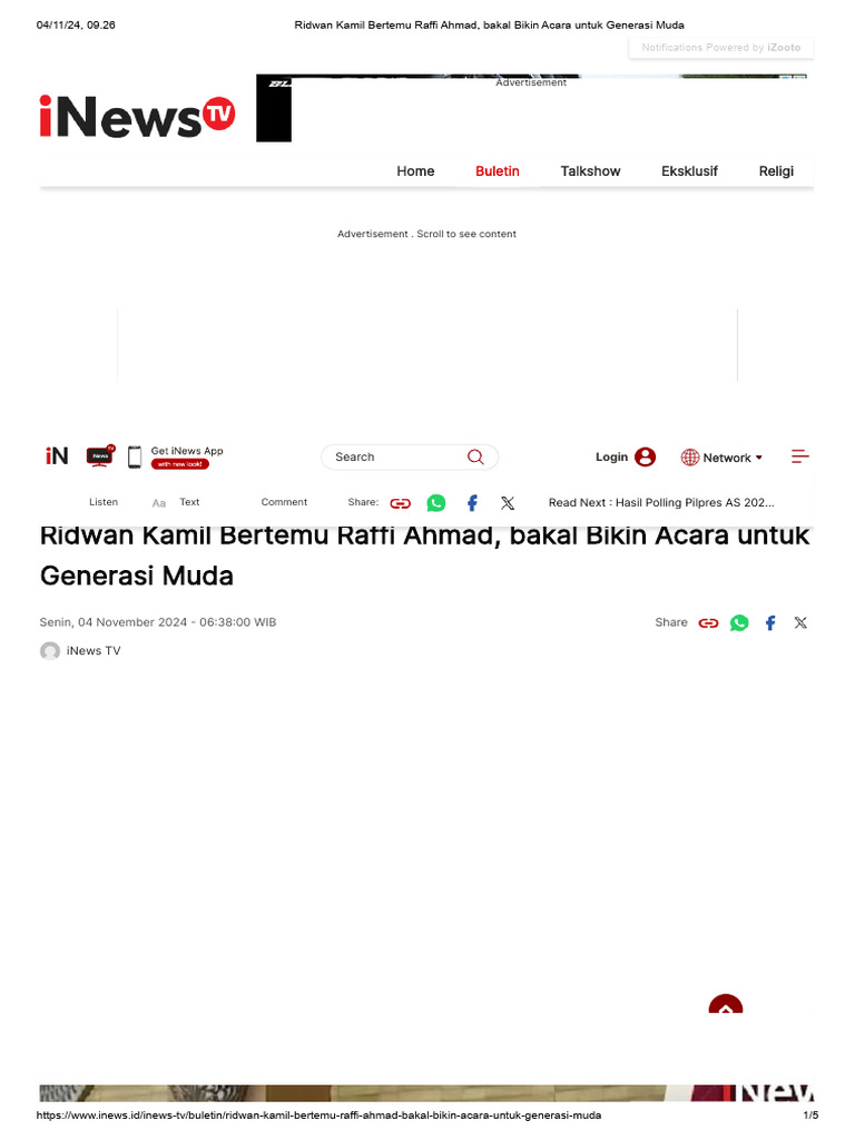 Ridwan Kamil Bertemu Raffi Ahmad, Bakal Bikin Acara Untuk Generasi Muda ... Ridwan Kamil Bertemu Raffi Ahmad, Bakal Bikin Acara Untuk Generasi Muda ...