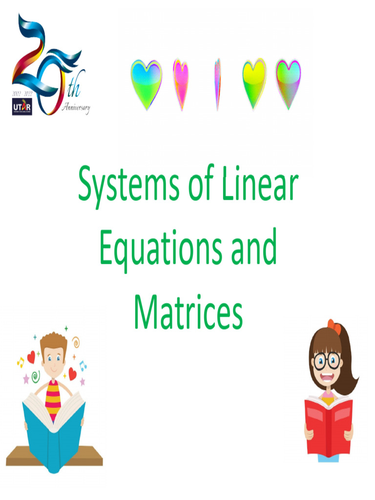 Linear Equations and Matrix Operations | PDF | Matrix (Mathematics ...
