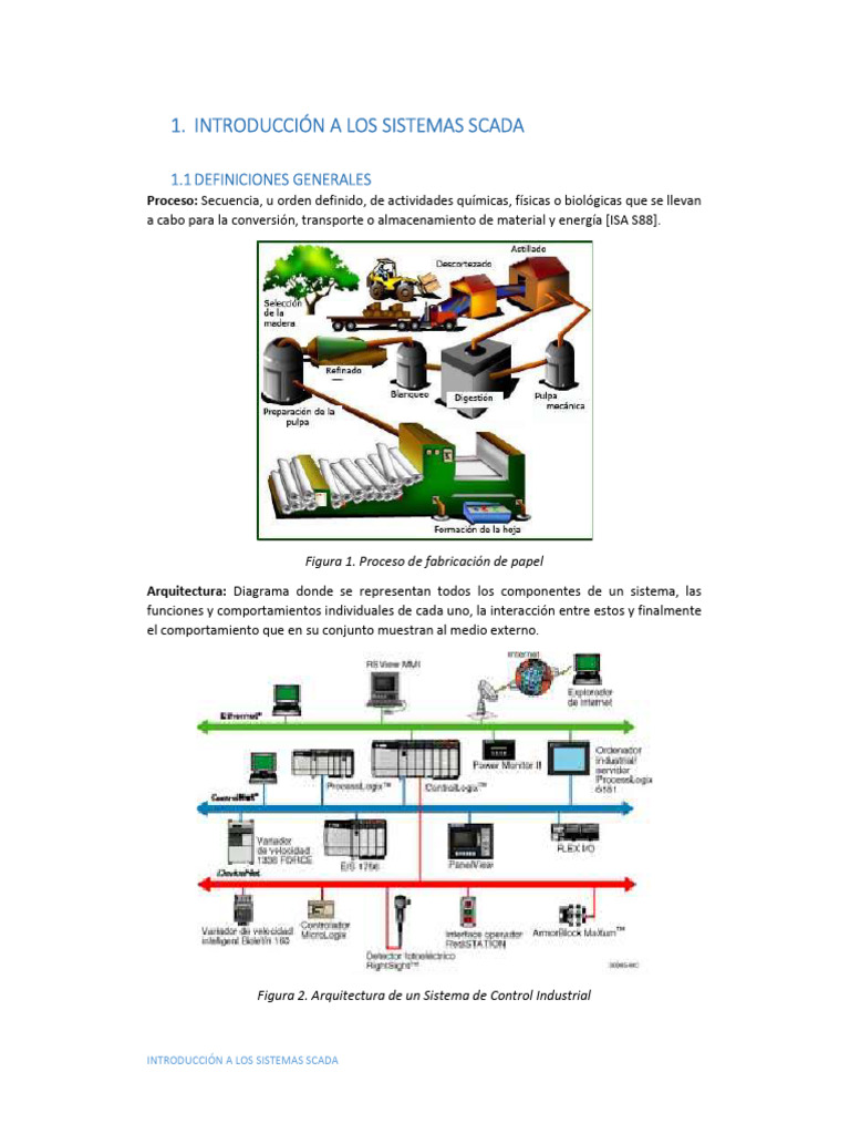 Guía 1 - Introducción Sistema Scada | PDF | Scada | Controlador lógico programable