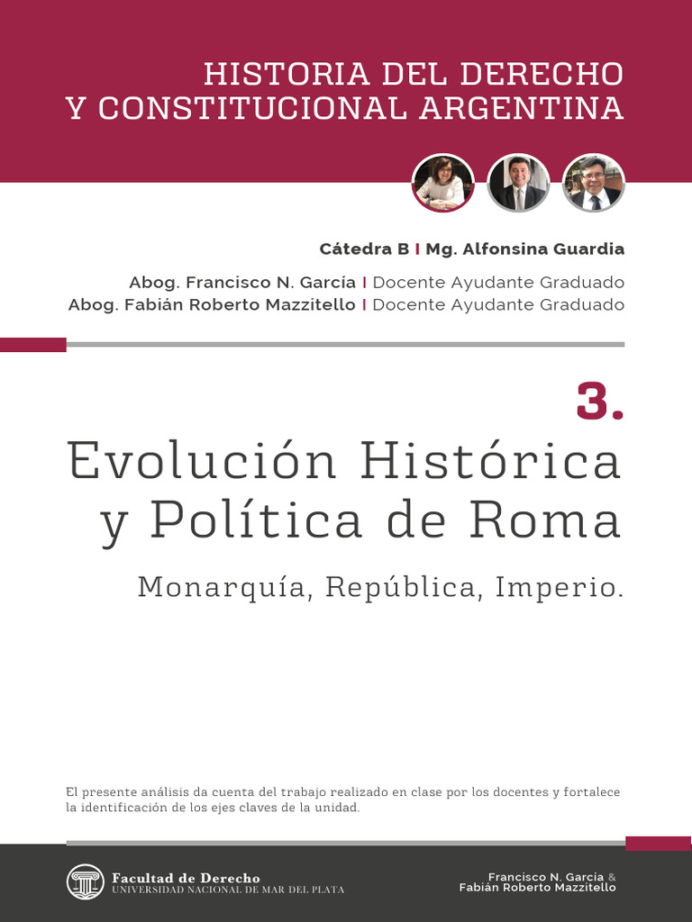 3 Evolución Histórica y Política de Roma | PDF | Roma antigua ...