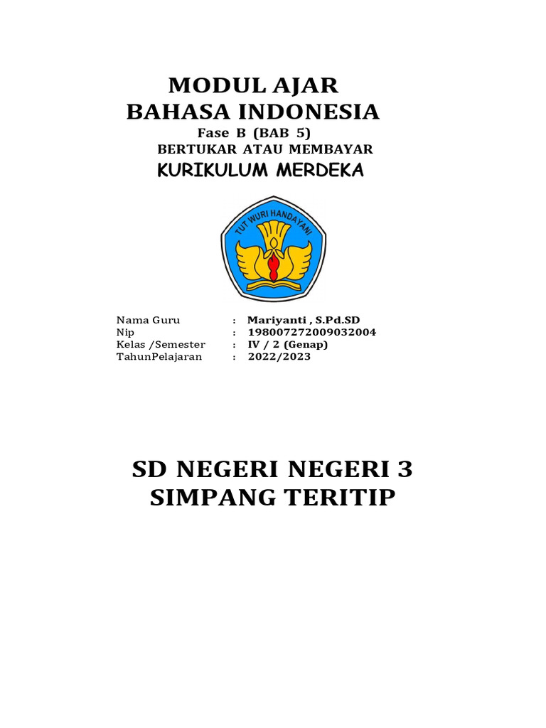 Modul Bhs 2 Jan Bertukar | PDF