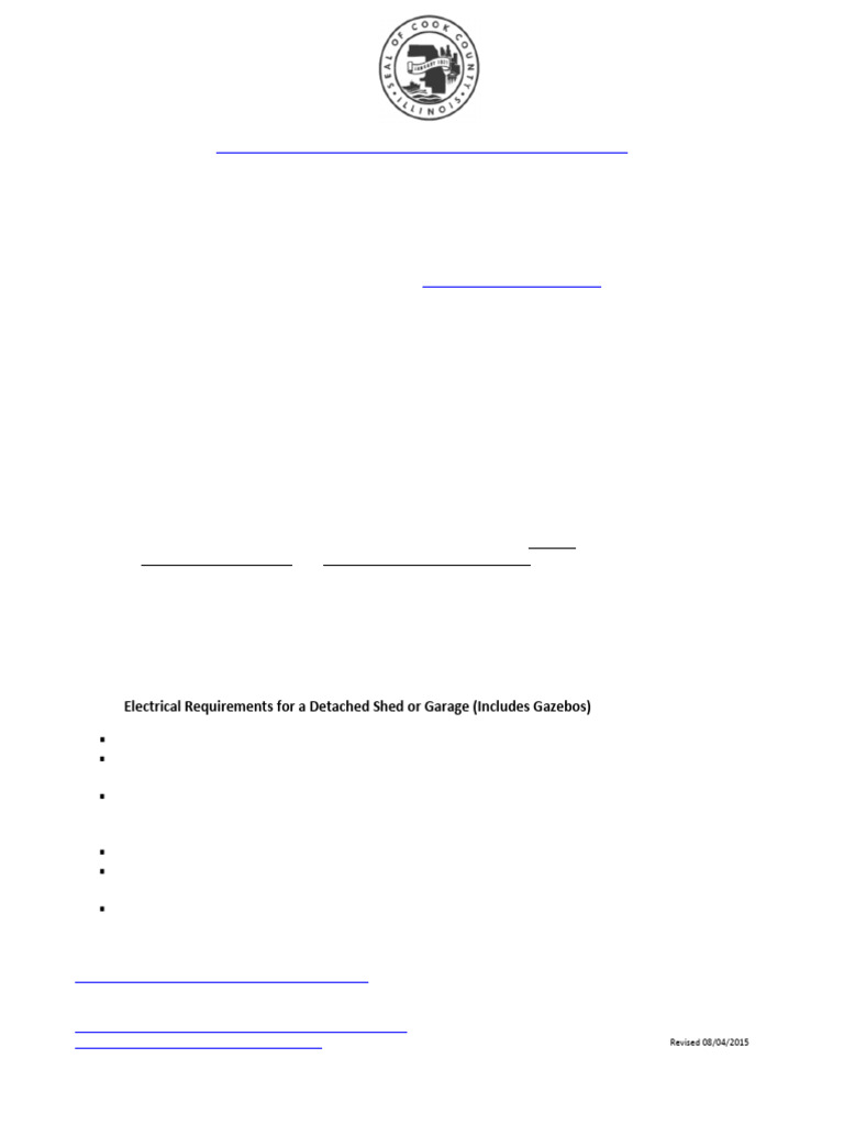 Cook County Shed/Garage Permit Guide | PDF