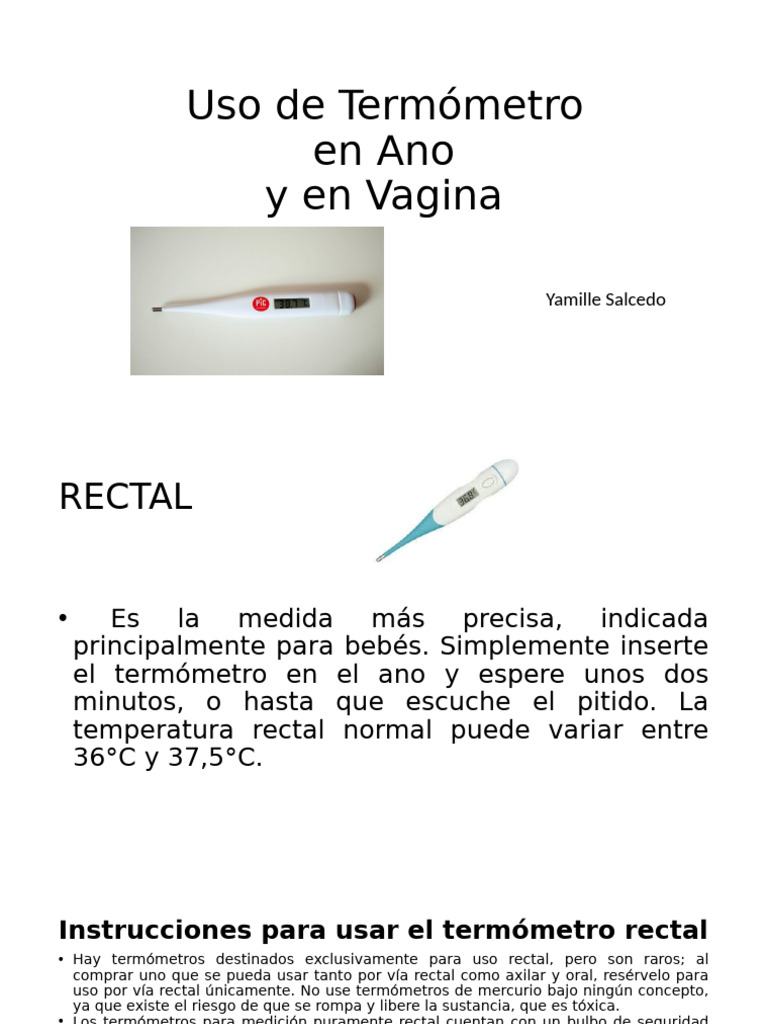 Uso de Termómetro | PDF | Termómetro | Vagina