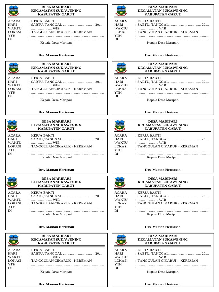 Kerja Bakti Pak Jali | PDF