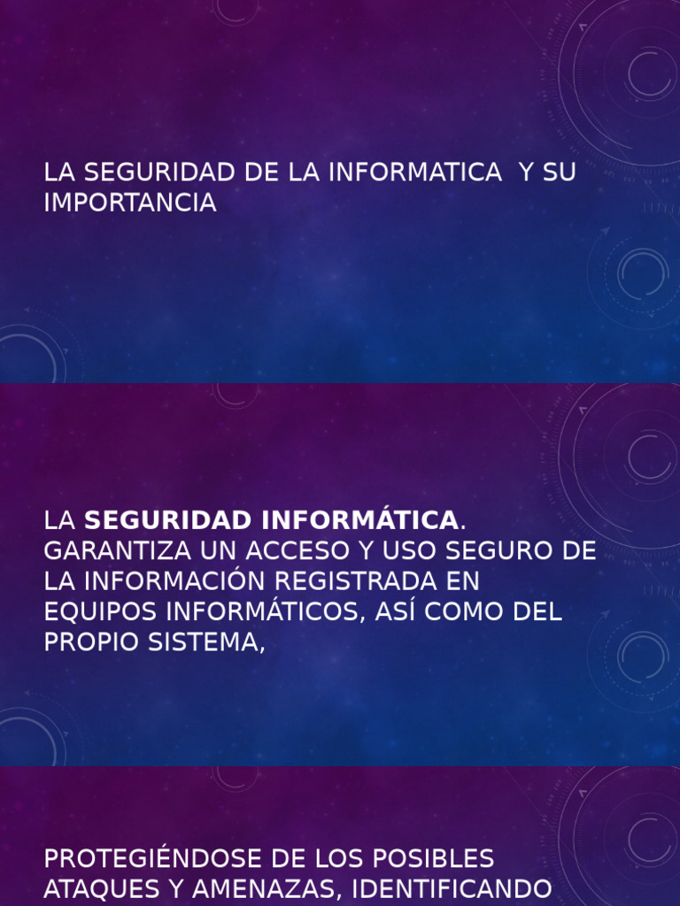 La Seguridad de La Informatica y Su Importancia | PDF | La seguridad ...