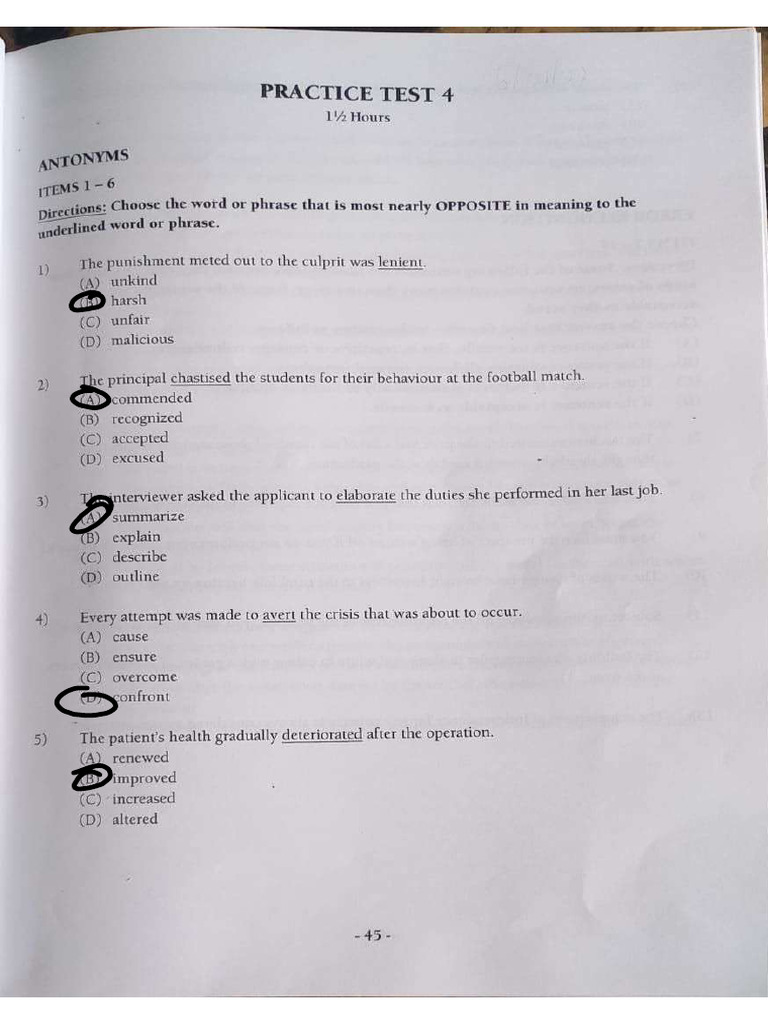 English Practice 1 | PDF