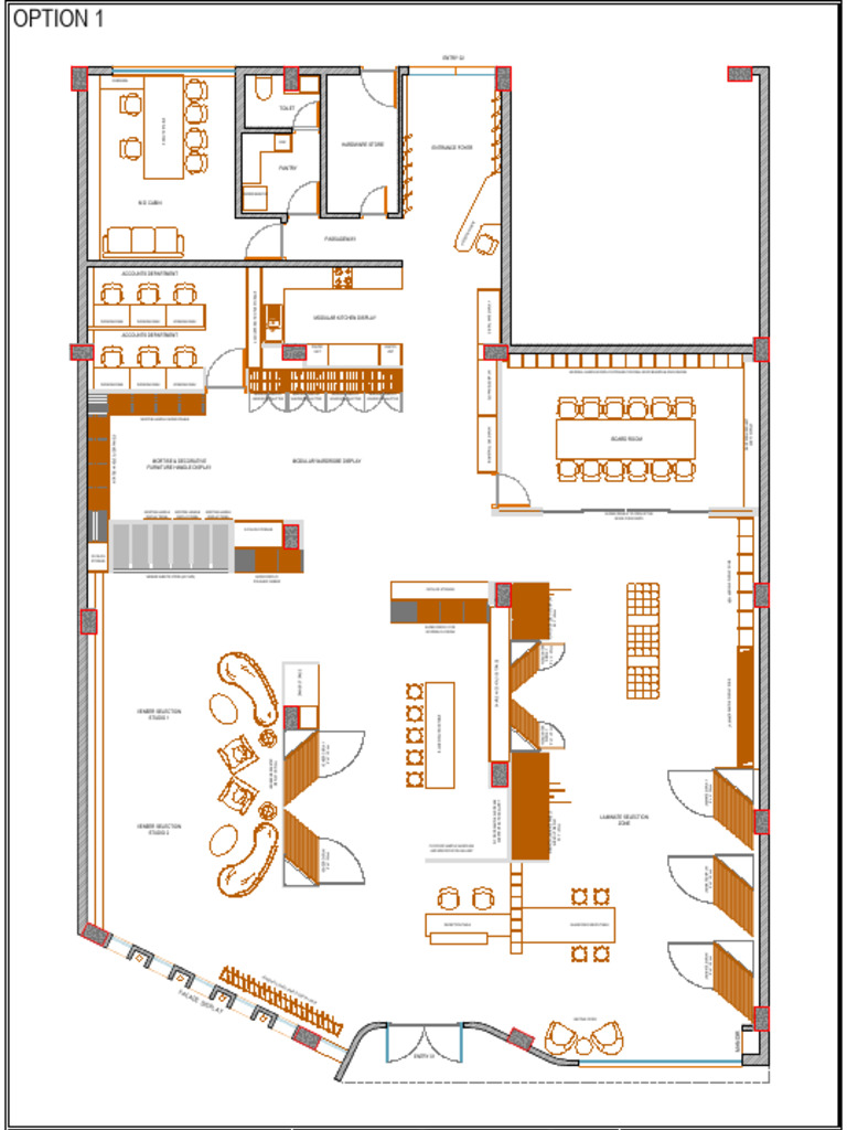 TDB - Heda Plywoods - Furniture Plan - Option 1 - R1 | PDF | Desk | Home