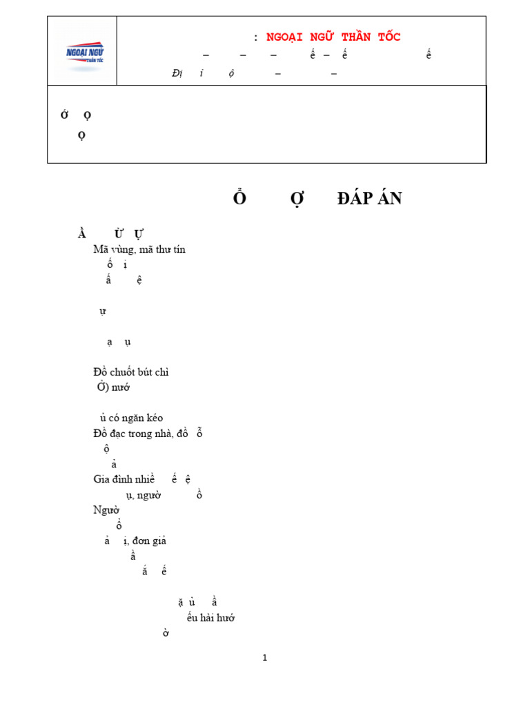 Avcb Ôn T NG H P 2 Đáp Án | PDF