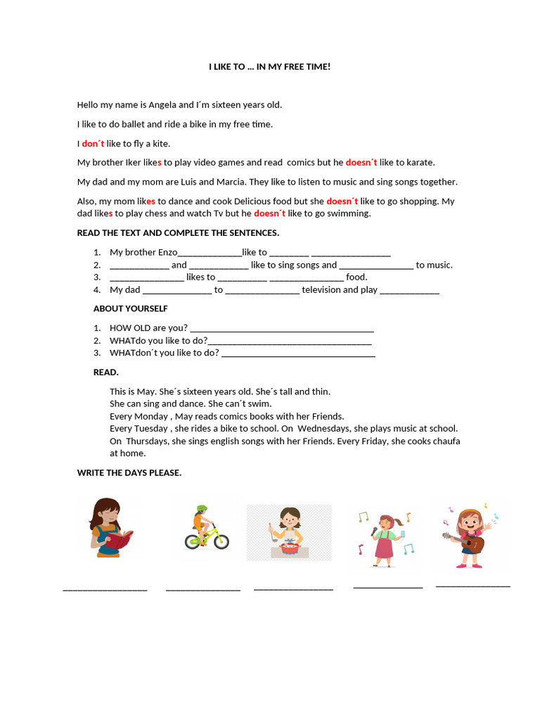 Simple Present Test | PDF