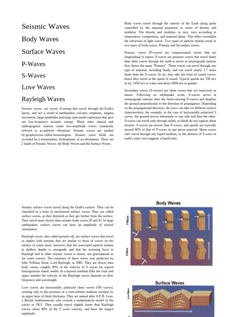 Seismic Waves Set Up | PDF | Waves | Motion (Physics)