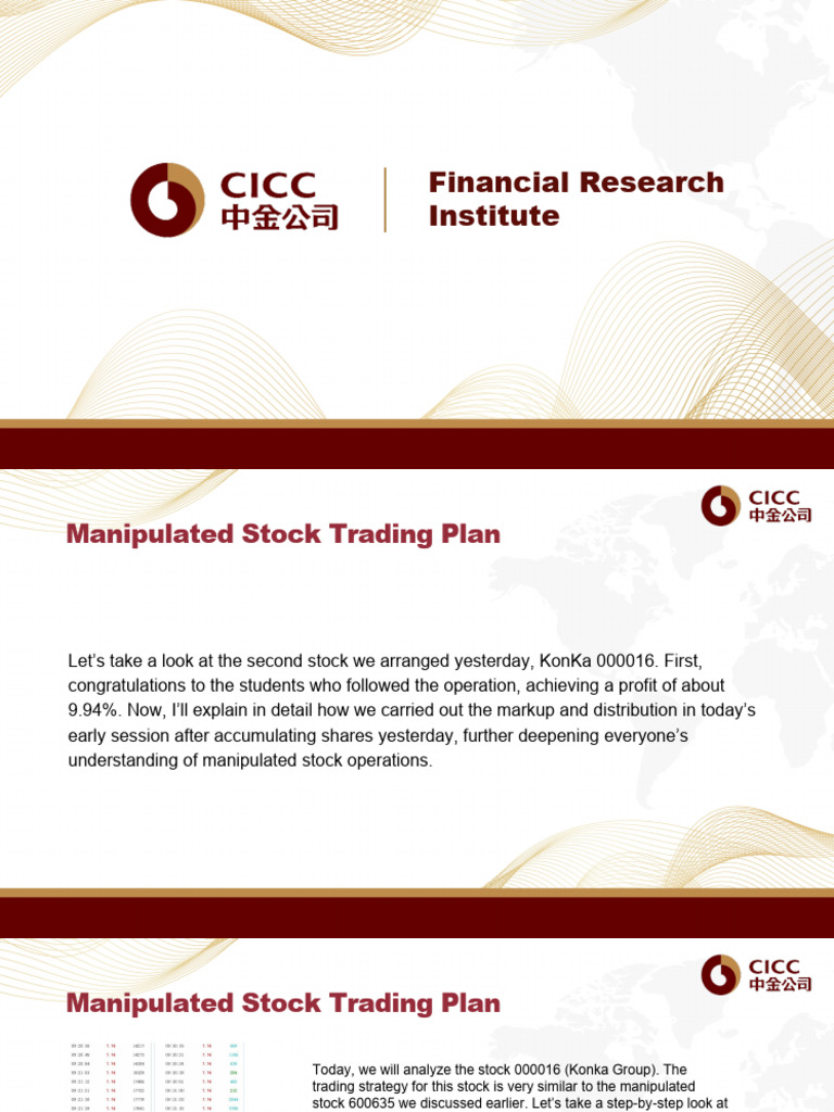 Manipulated Stock Trading Plan-6 | PDF | Stocks | Stock Market