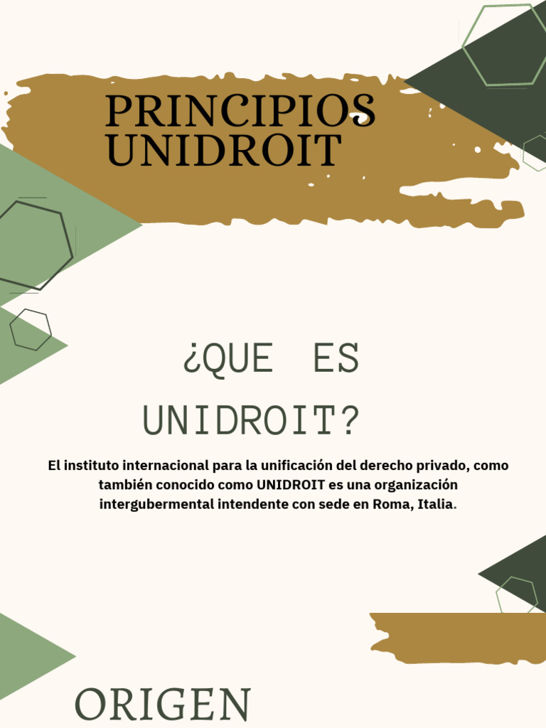 Principios Unidroit | PDF | Justicia | Crimen y violencia