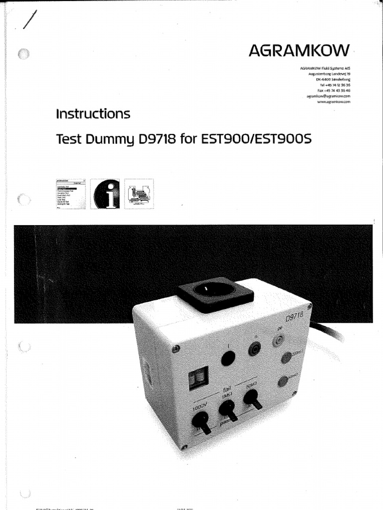 Manual Operacion Test Dummy | PDF