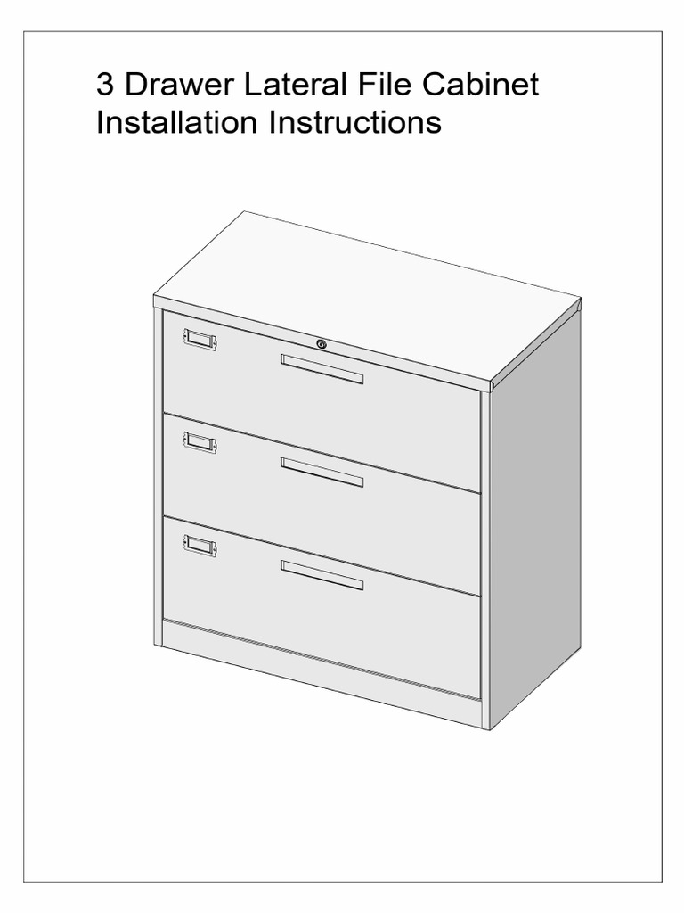 lateral 3 drawer | PDF | Cabinetry | Manufactured Goods
