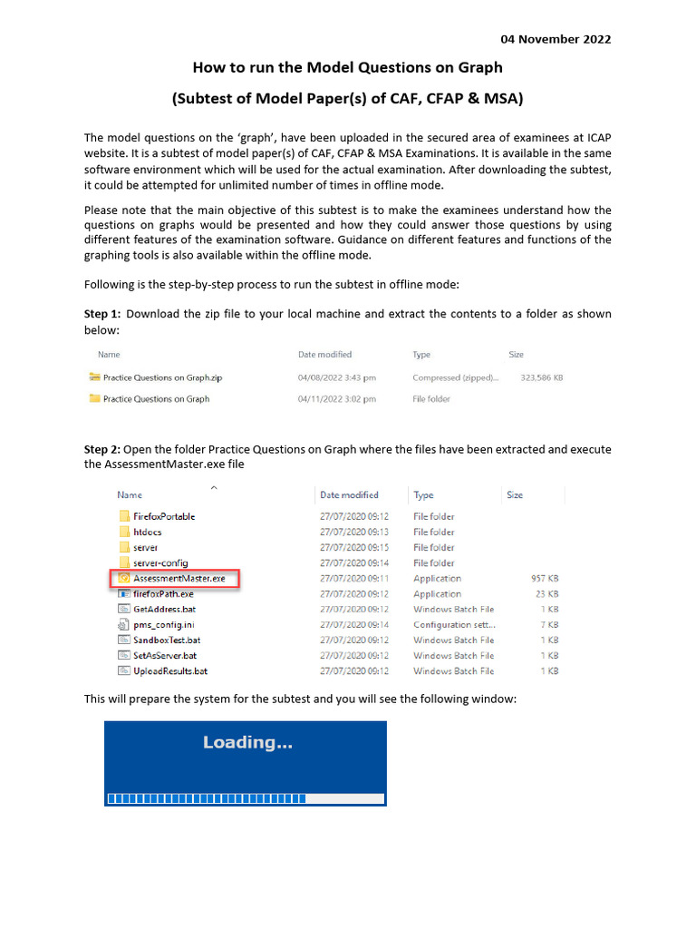 How To Run Graph Practice Test | PDF | Computer File | Password
