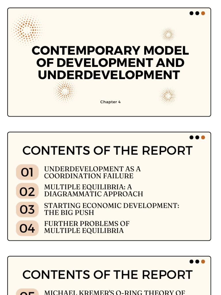 Contemporary Model of Development and Underdevelopment | PDF | General ...