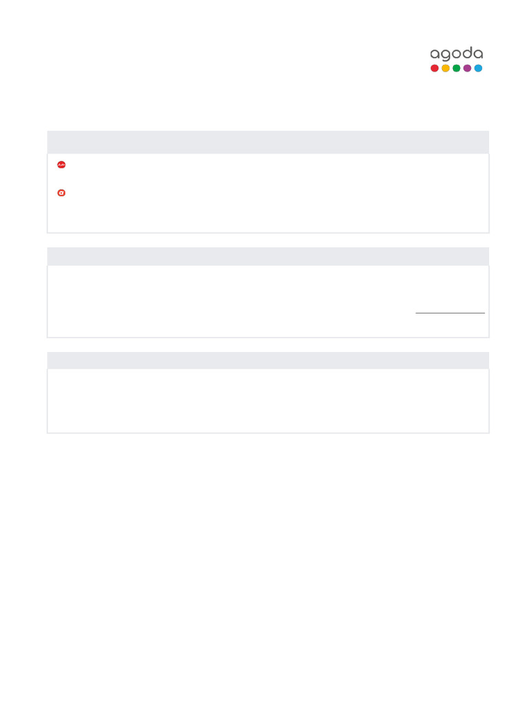 Agoda Booking ID 1258789917 Receipt | PDF