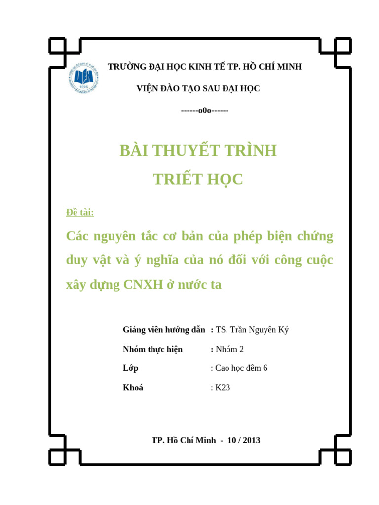 Cac Nguyen Tac Co Ban Cua Phep Bien Chung Duy Vat Va y Nghia Cua No Doi Voi Cong Cuoc Xay Dung ...