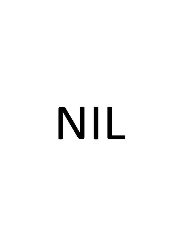 Nil | PDF