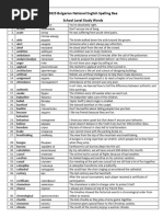 Grade 4 Spelling Bee Word List | PDF
