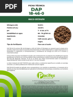 Ficha Tecnica Dap (18-46-00) | PDF | Fertilizante | Amonio