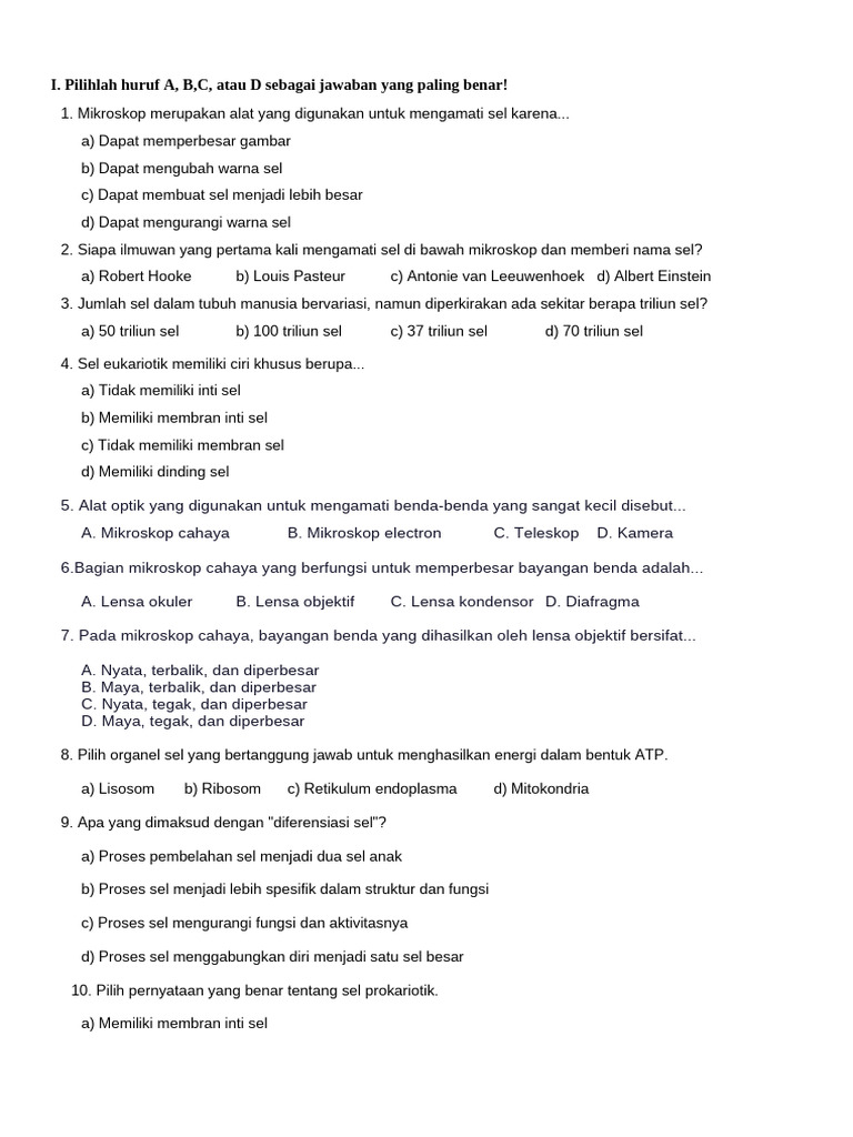 Soal Ipa Kelas 8 | PDF