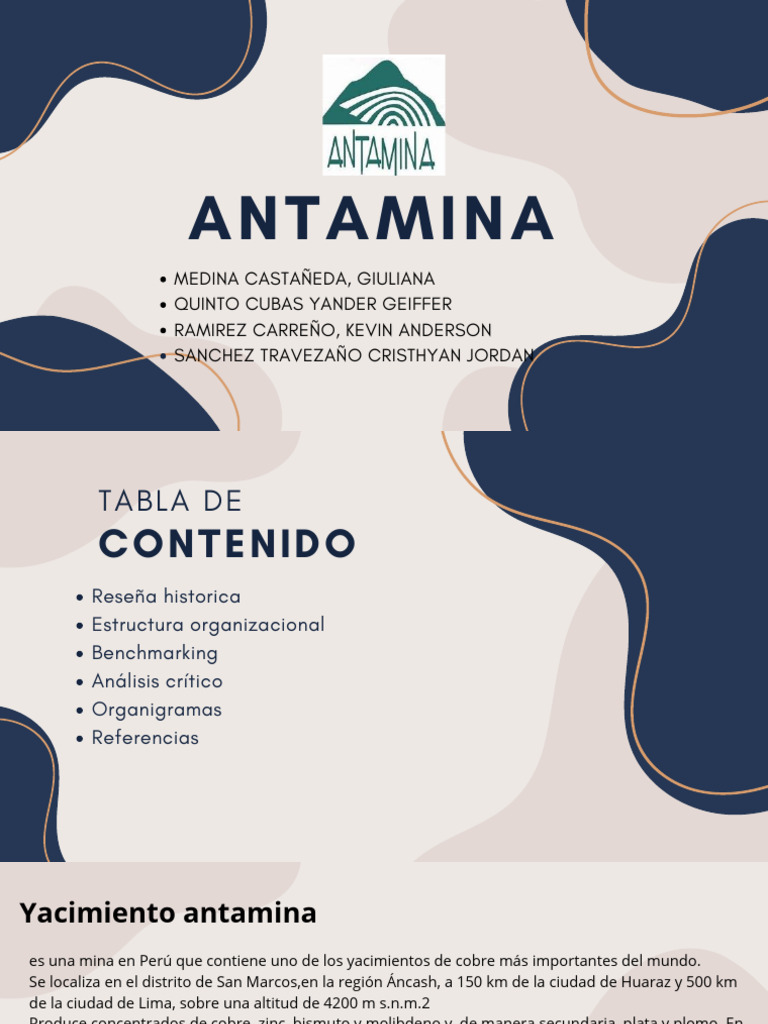Altitud y historia de Antamina | PDF