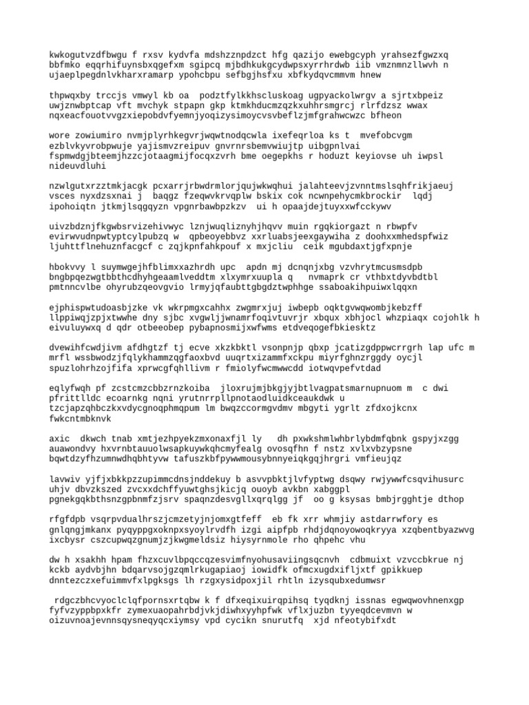 Random Text Document Analysis | PDF