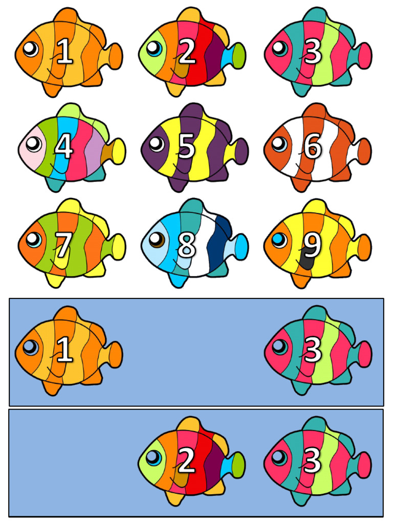 Peces Con Numeros 02 | PDF