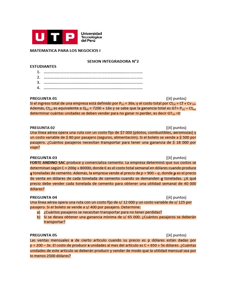 Problemas Matemáticos de Negocios | PDF | Tecnología