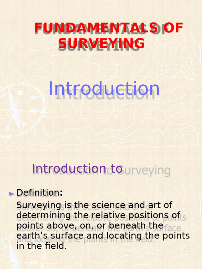 Lesson 1. Introduction To Surveying.1 | PDF | Surveying | Accuracy And ...