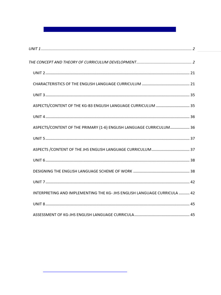 JHS English Language Curriculum Overview | PDF | Curriculum | Learning