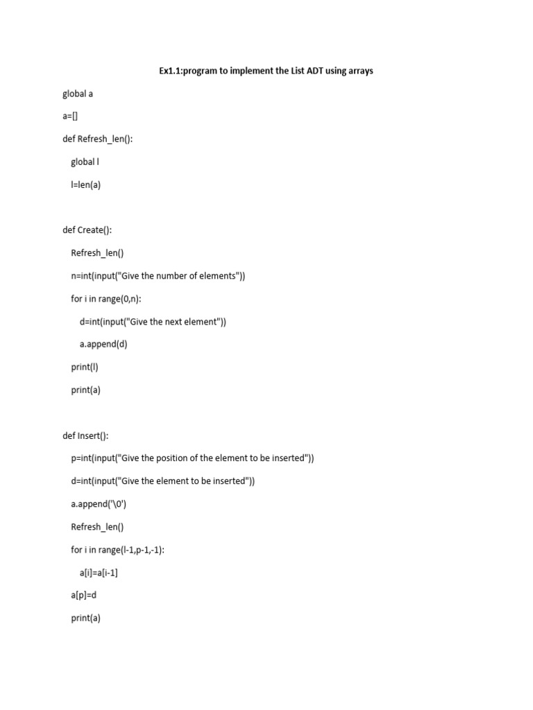 Data Structures Lab exercise using Python | PDF | Queue (Abstract Data ... Data Structures Lab exercise using Python | PDF | Queue (Abstract Data ...