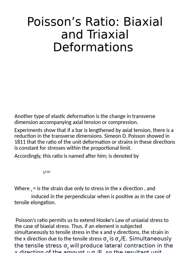 Poisons Ratio | PDF