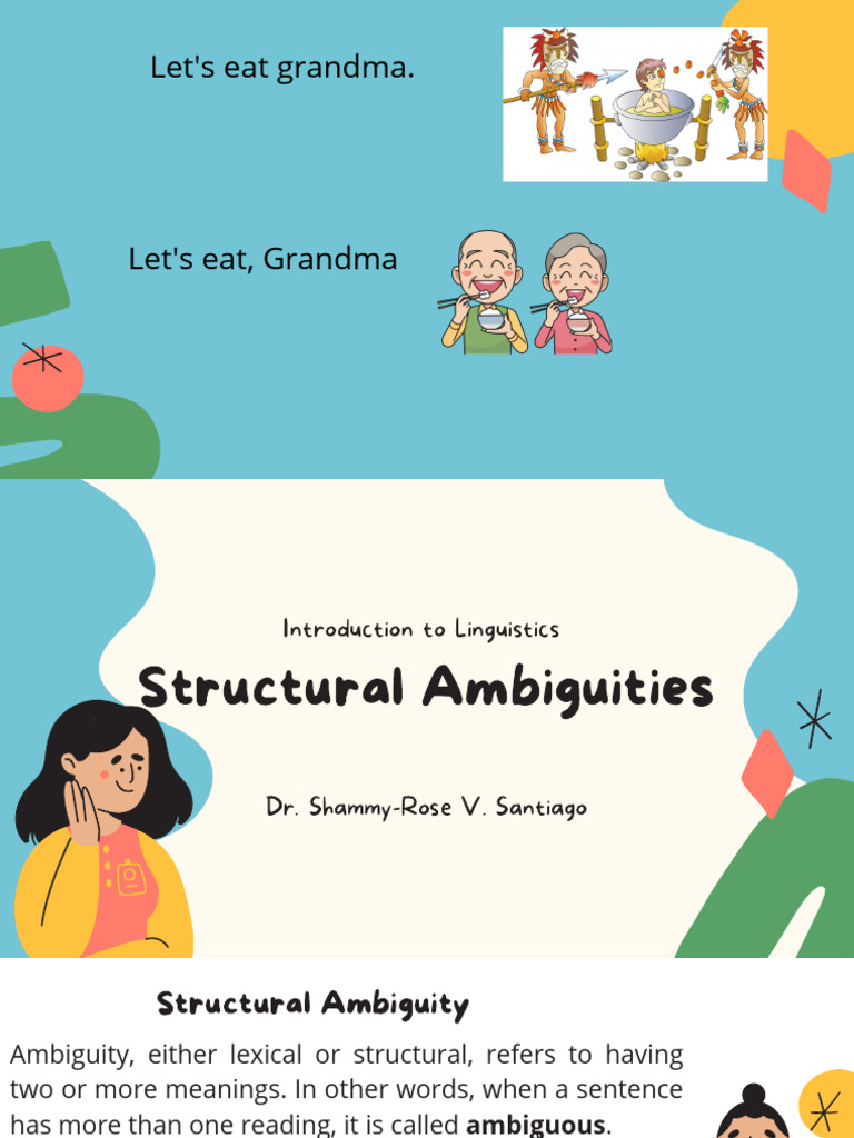 Structural Ambiguities SANTIAGO | PDF | Phrase | Ambiguity