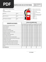 Formato Inspección de Extintores | PDF