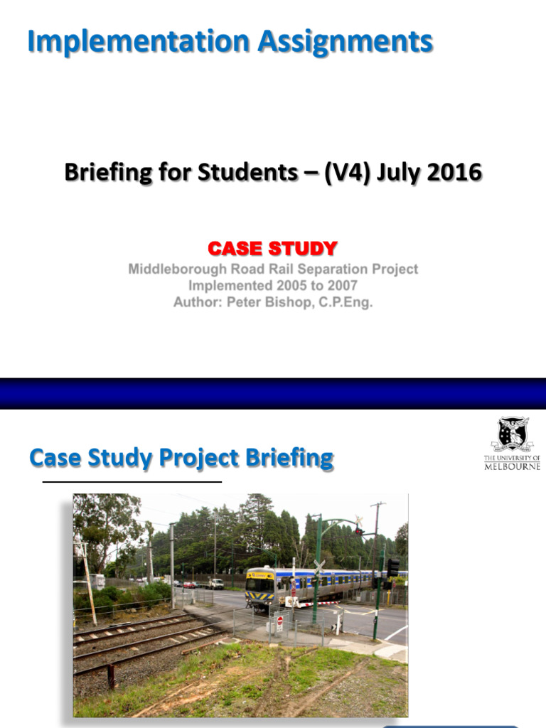 Middleborough Rail Separation Case Study | PDF | Rail Transport | Traffic