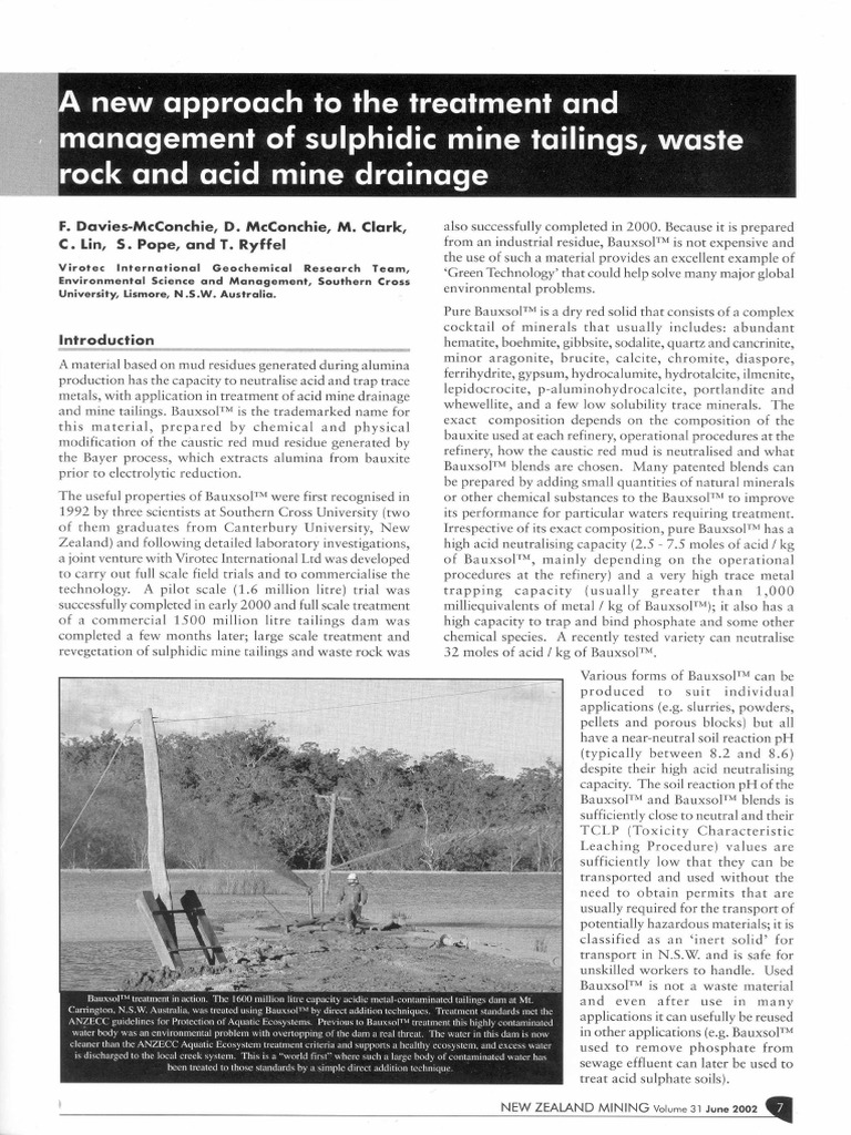 A New Aproach To The Treatment and Management of Sulphidic | PDF