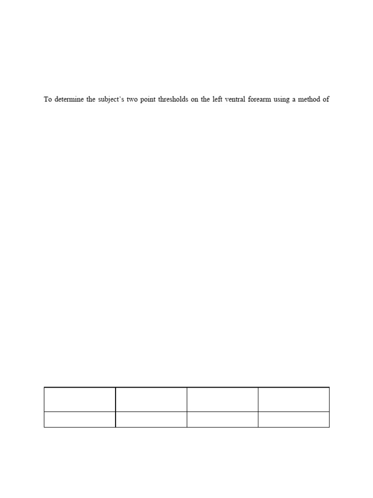 Two-Point Threshold (Final) | PDF | Stimulus (Physiology) | Psychophysics