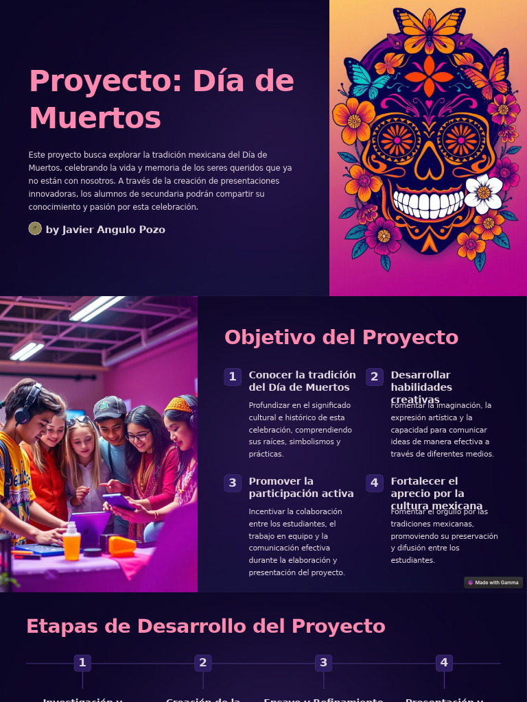 Proyecto Escolar Día de Muertos | PDF | Evaluación | Creatividad