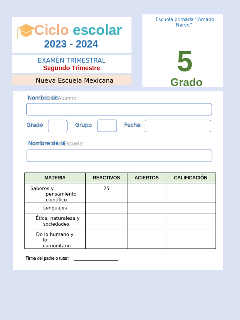 Examen 2do Trimestre | PDF | Biodiversidad | Residuos
