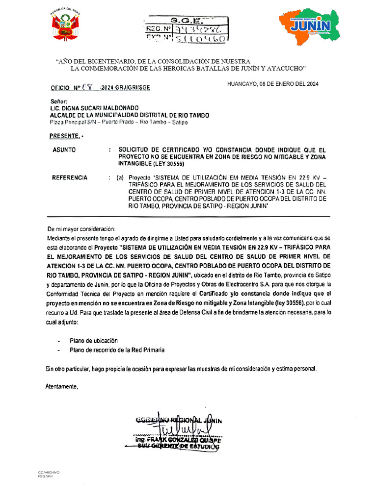 Solicitud Certificado Indeci | PDF