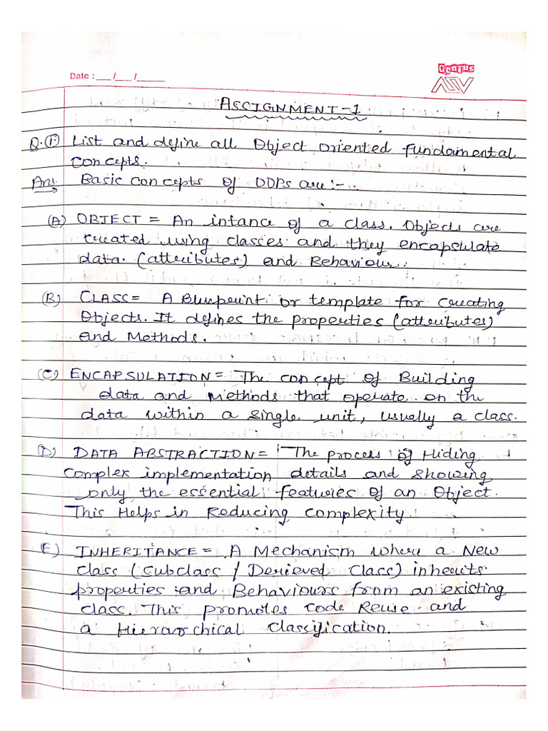 Oops Assignment | PDF