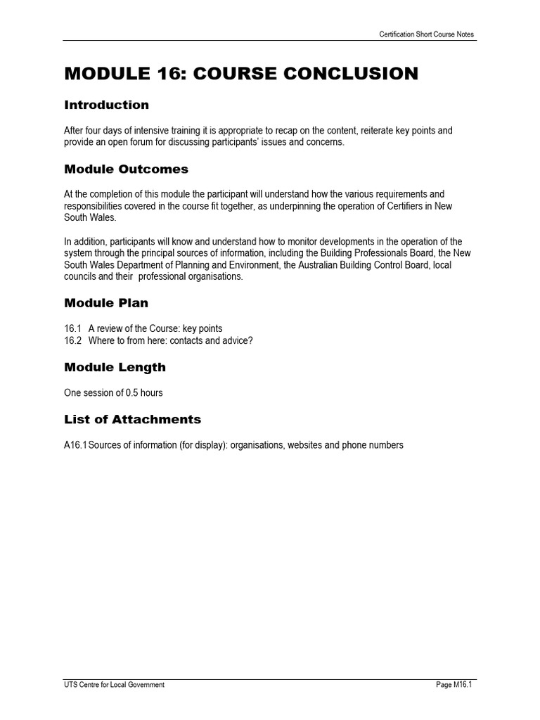 CSC Module 16 - Update 9.2.16 TS | PDF | Government