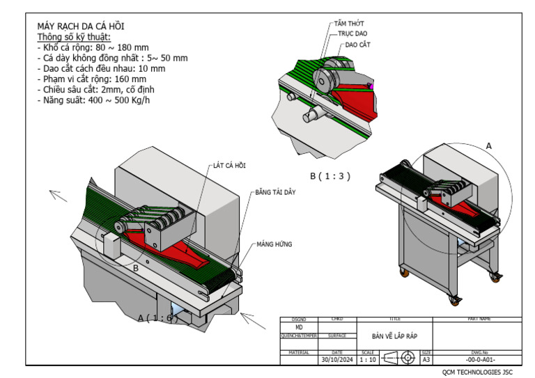 Tấm Thớt Trục Dao: Chkd Title Part Name Dsgnd | PDF